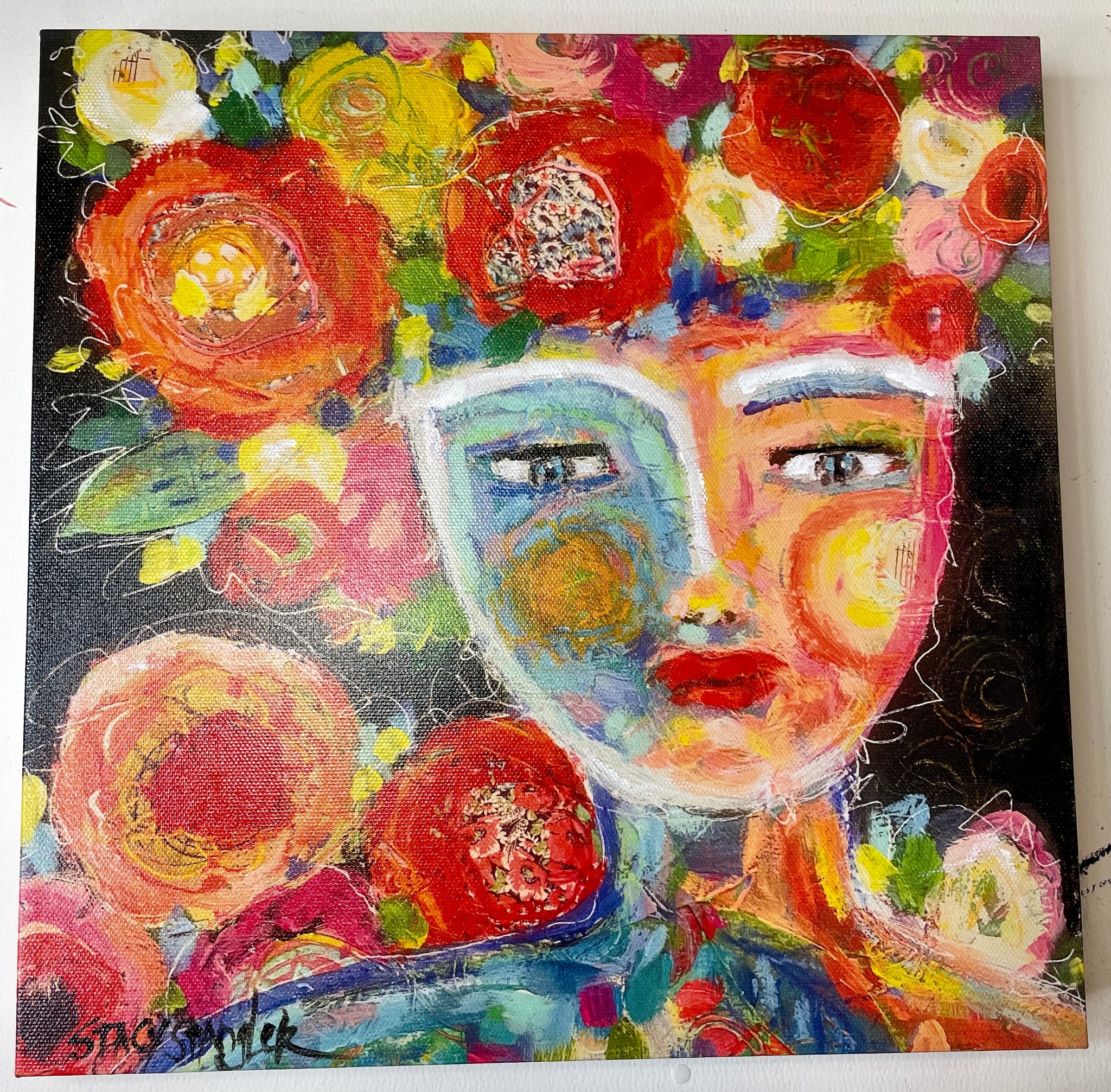 Colorful Paintings Of Faces